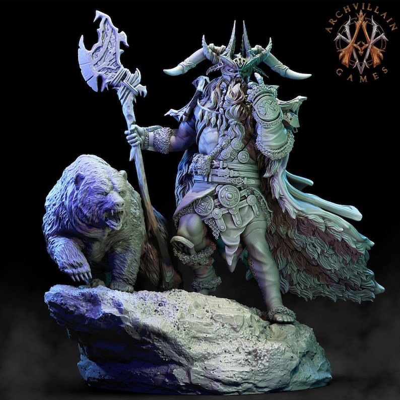 Frost Giant Jarl Miniature by Archvillain - Etsy