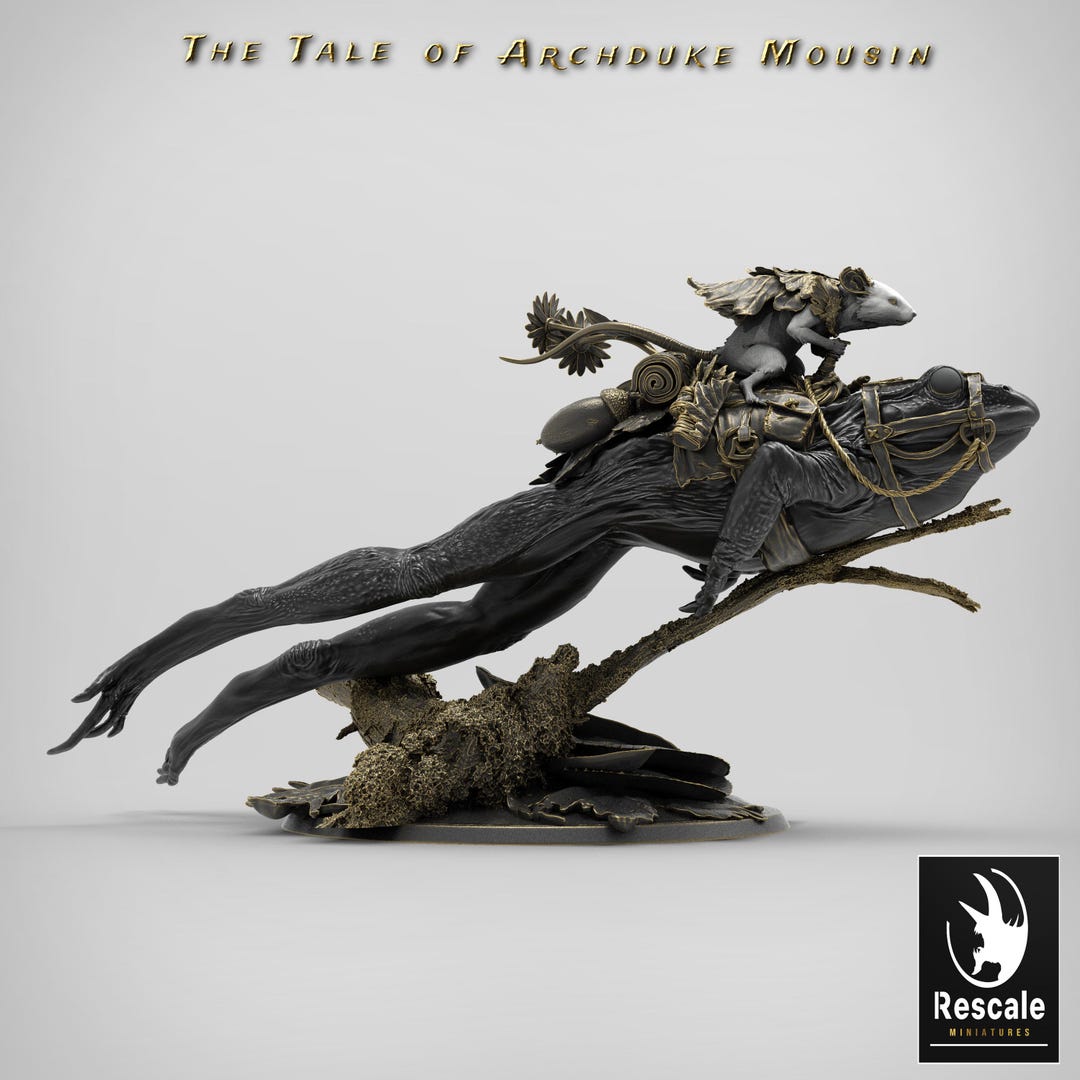 Frogs and Mice Miniatures by Rescale Miniatures Archduke Mousin Set - Etsy