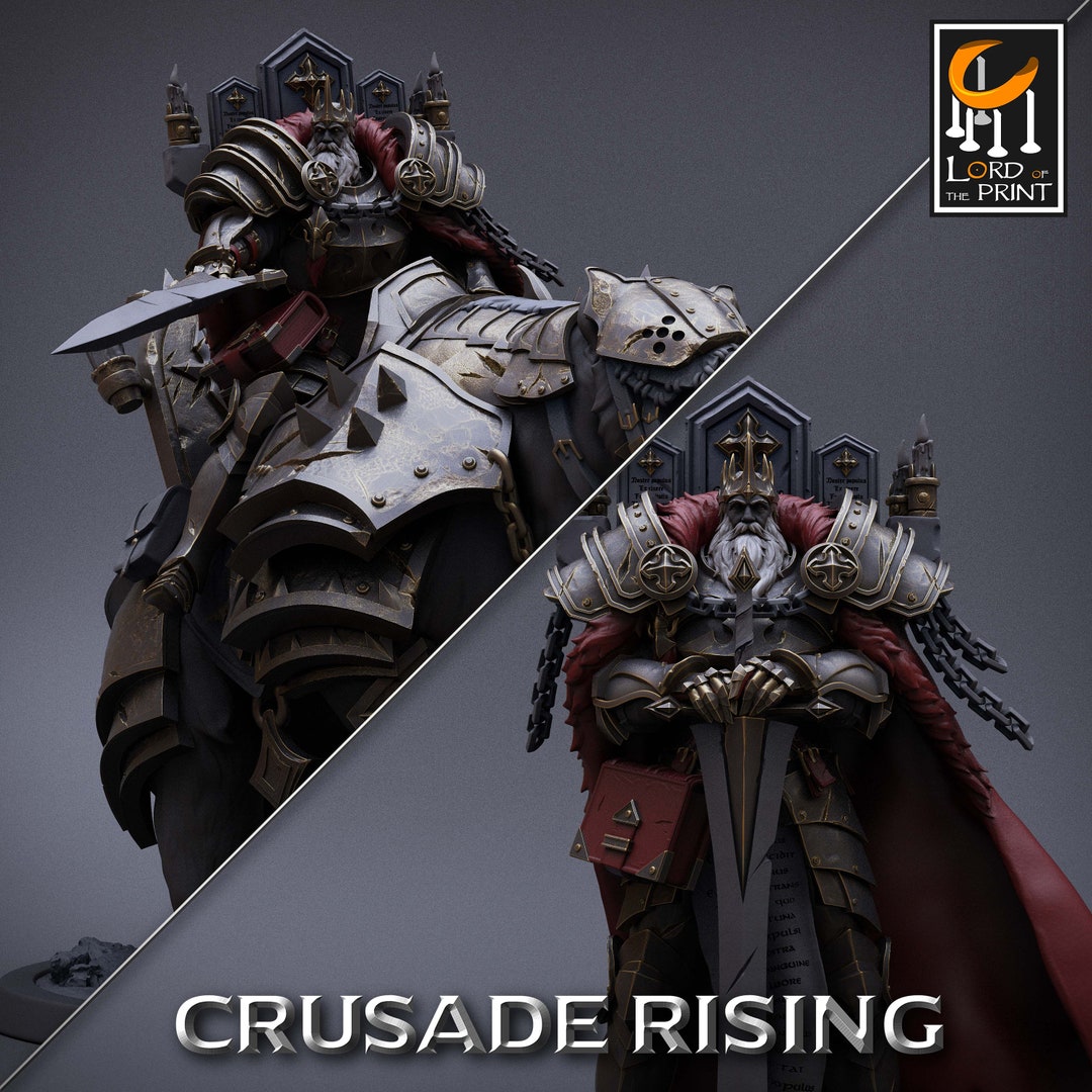 Templar King Miniature by Rescale Miniatures - Etsy