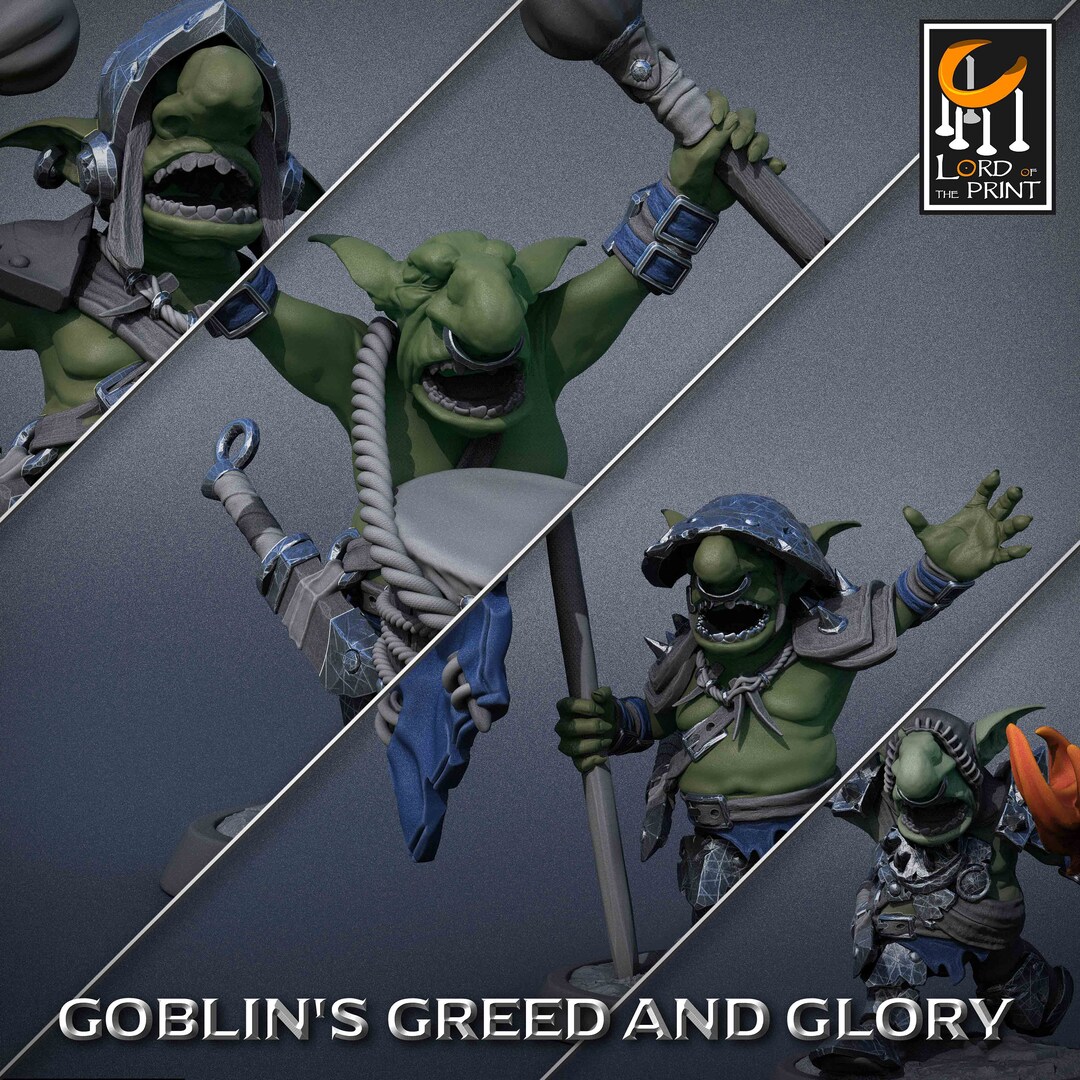 Goblin Infantry Support Miniatures by Rescale Miniatures (set 11) - Etsy