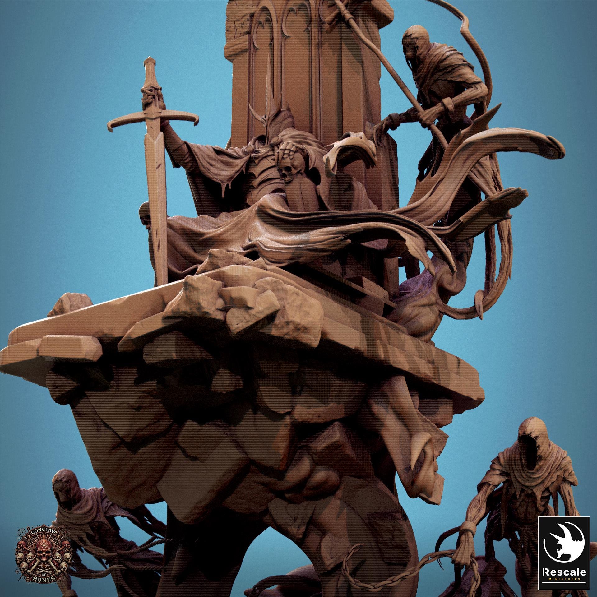 Undead Character Miniatures by Rescale Miniatures (conclave of Bones ...