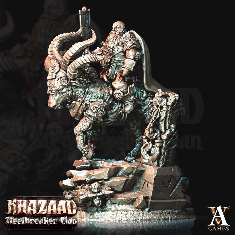 Warrior Ram Rider Miniatures by Archvillain (dwarves) - Etsy