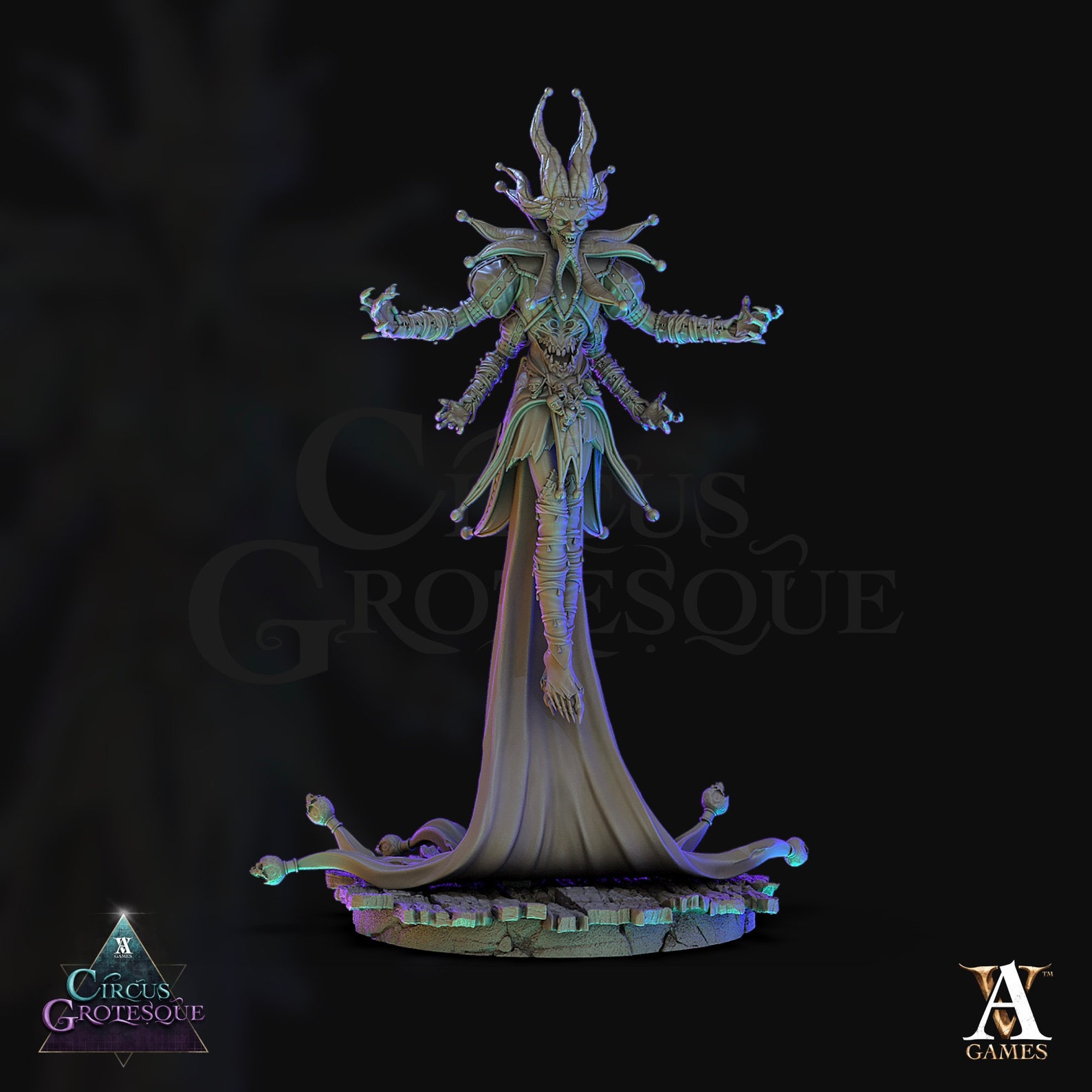 The Grinning God Miniature by Archvillain - Etsy