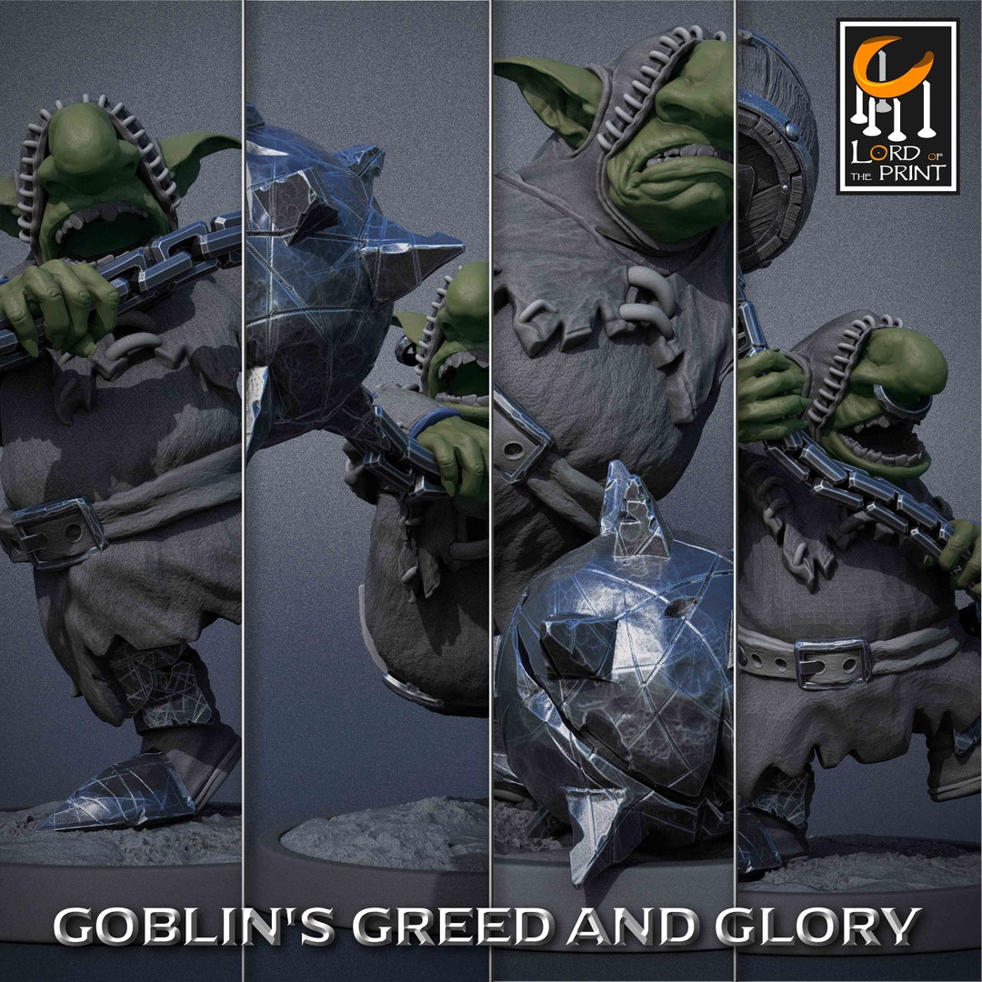 Goblin Infantry Monk B Miniatures by Rescale Miniatures (set 5) - Etsy