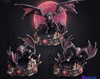 Large Dire Bat Cursed Bat Varghulf Midnight Curse 28mm Miniatures for ...