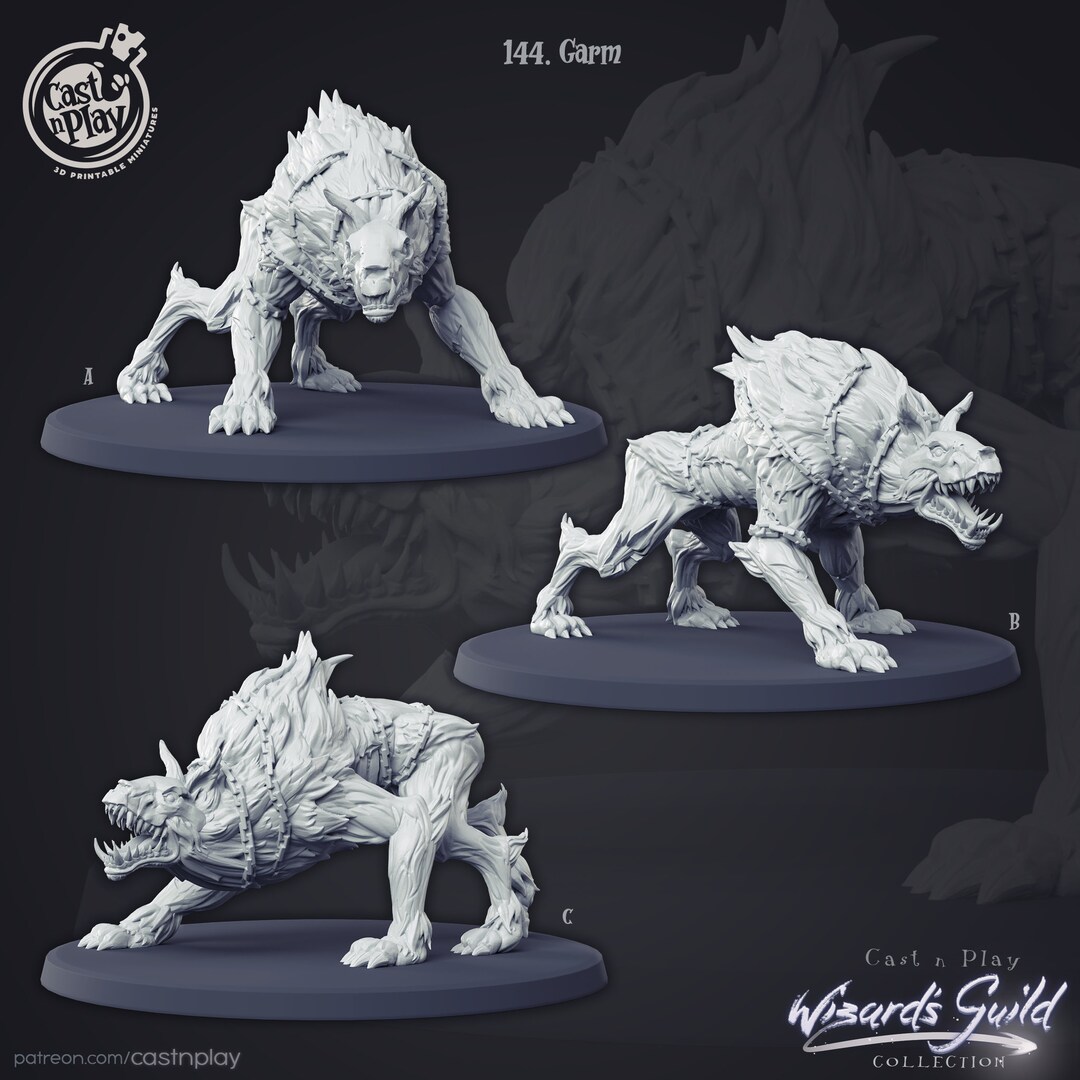 Garm Miniature (hellhounds) by Castnplay - Etsy