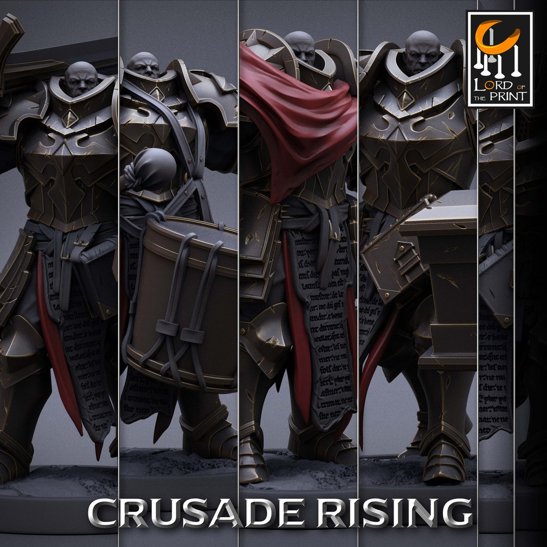 Crusade Rising Templar Army Set Miniatures by Rescale Miniatures - Etsy