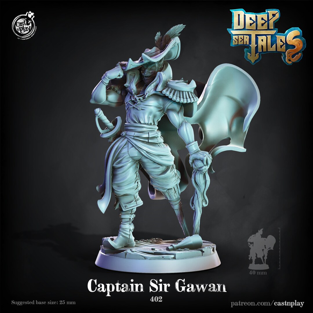 Captain Sir Gawain Miniature by Castnplay - Etsy