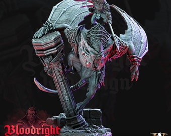 Toys & Games Xela-Blighted Dire Bat tabletop miniature Perfect for D&D ...