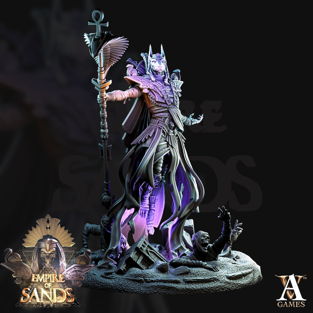 Godking Anubis/undead Miniature by Archvillain - Etsy