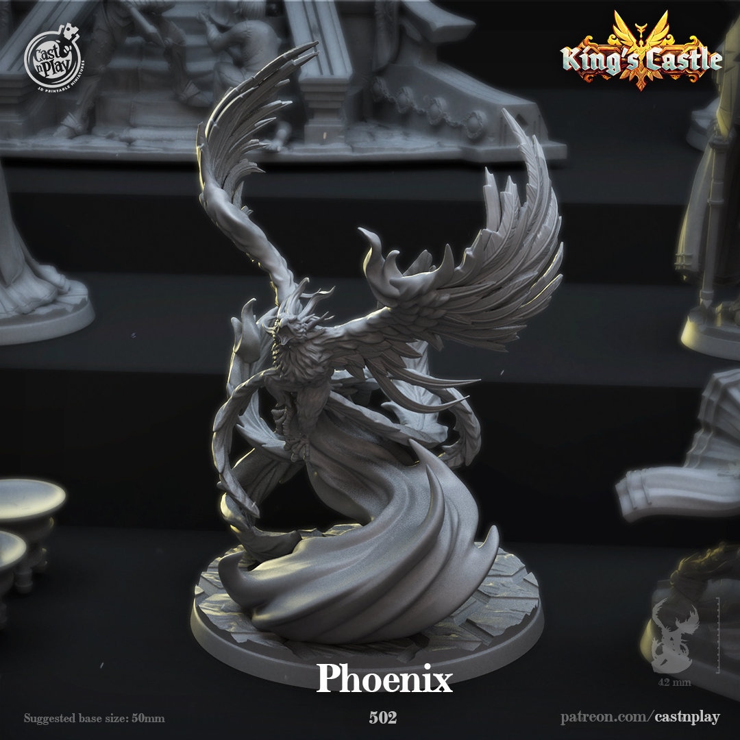 Phoenix Miniature (kings Castle Set) by Castnplay - Etsy
