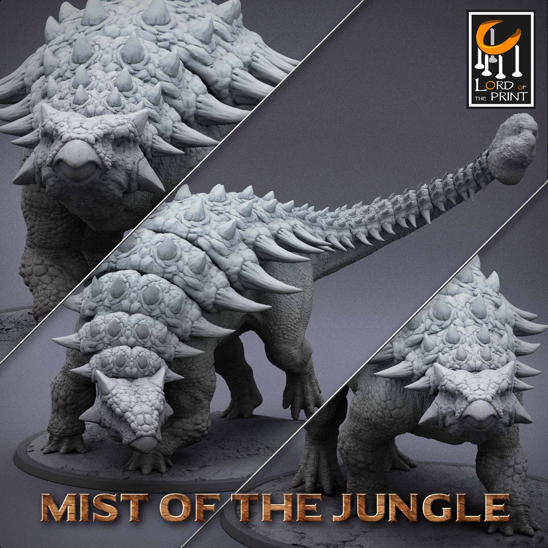 Ankylosaurus Miniatures by Rescale Miniatures (mist of the Jungle Set ...