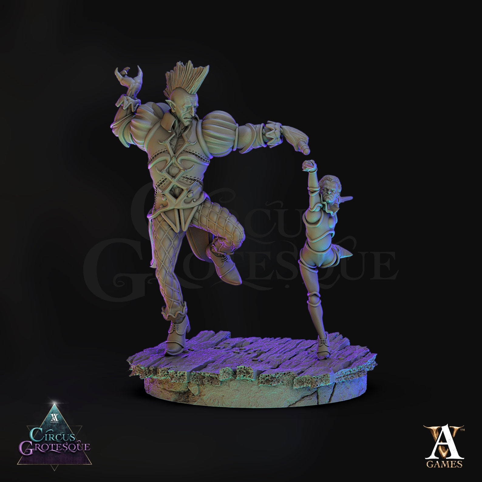 Circus Jesters Miniatures by Archvillain - Etsy