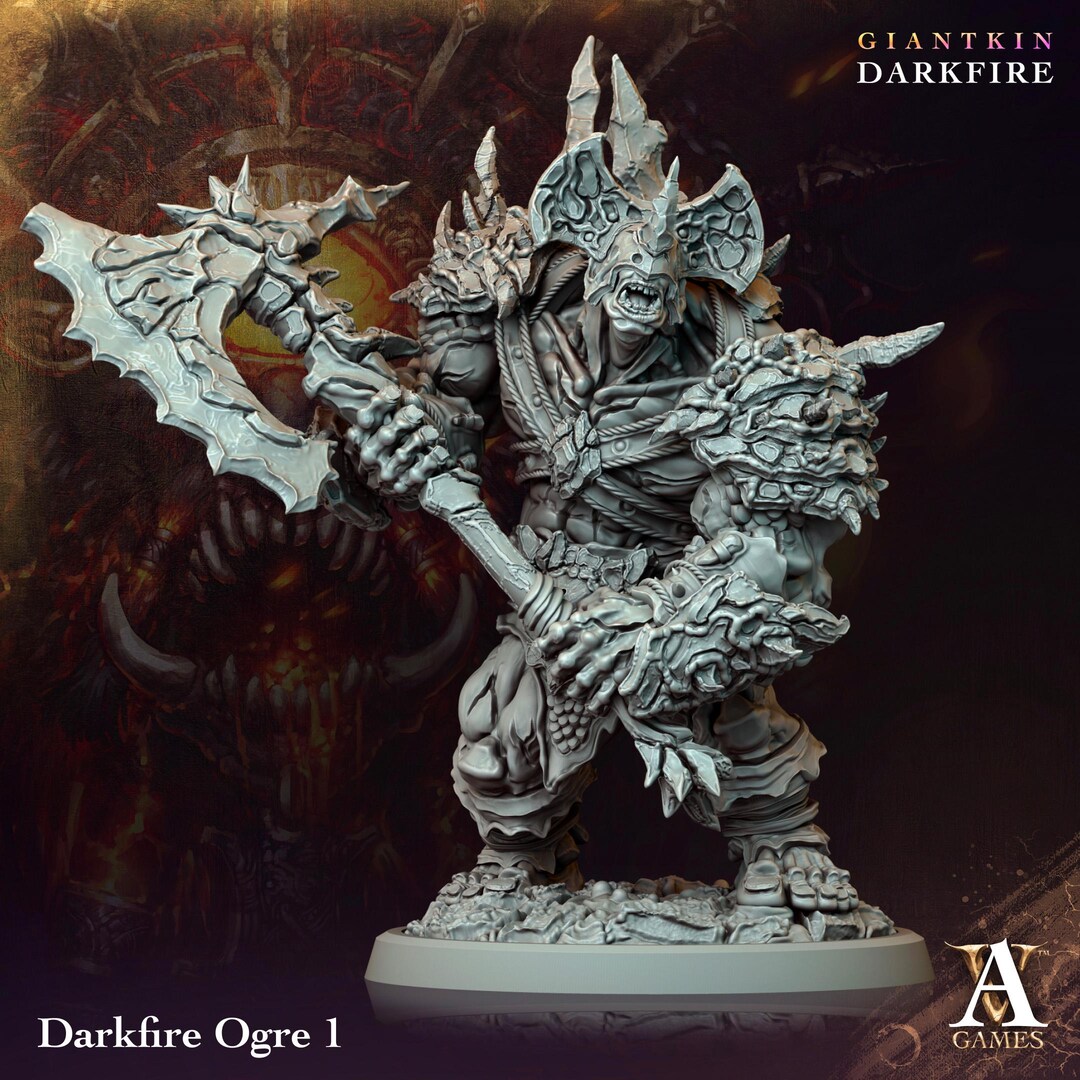 Darkfire Ogre Miniatures by Archvillain Miniatures (giantkin: Darkfire ...