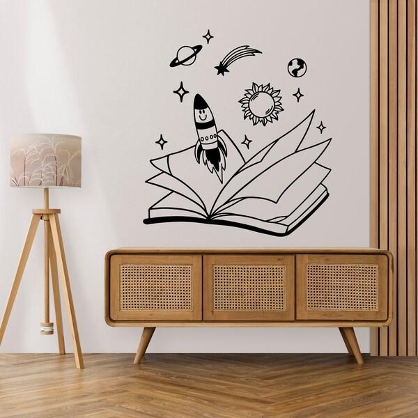 Book Wall Decal - Etsy