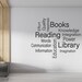 Reading Wall Decal Books Wall Sticker Vinyl Decal Keywords - Etsy