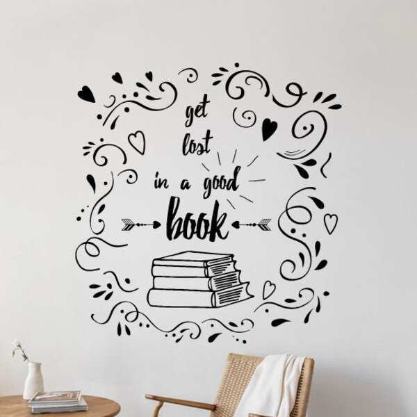 Reading Wall Decal - Etsy