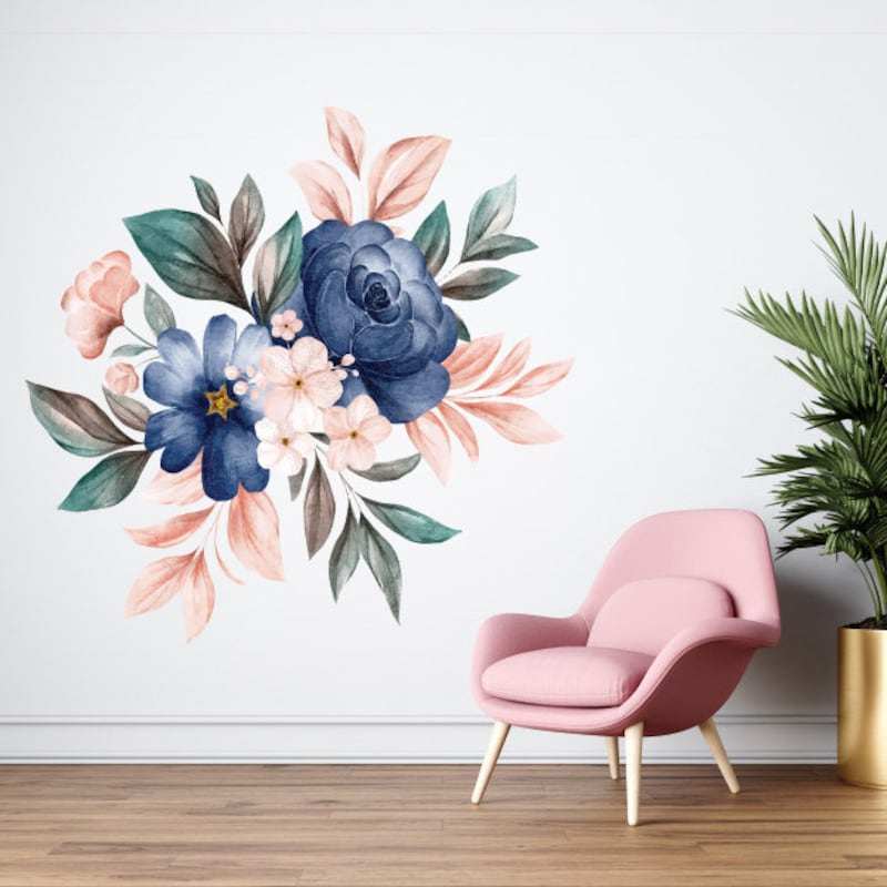Flower Wall Stickers - Etsy