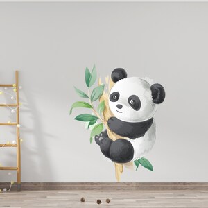 Panda Wall Decal Nursery Wall Decor Cute Panda Sticker Baby Panda Wall ...