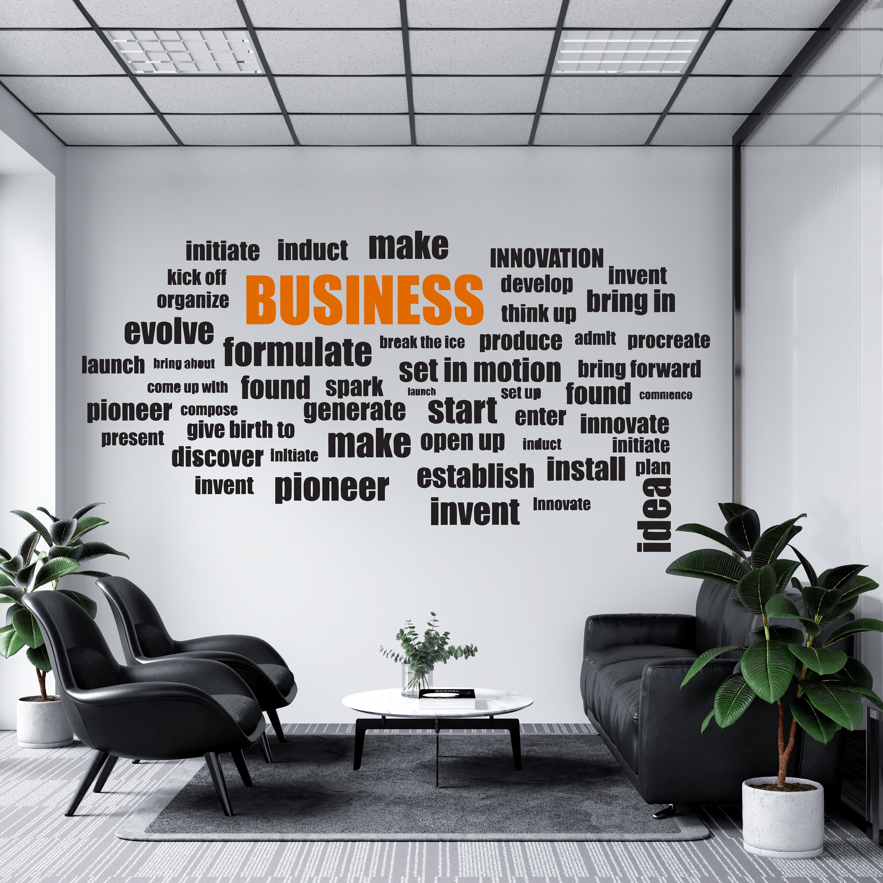 Office Teamwork Wall Decal Office Space Wall Sticker Creative ...