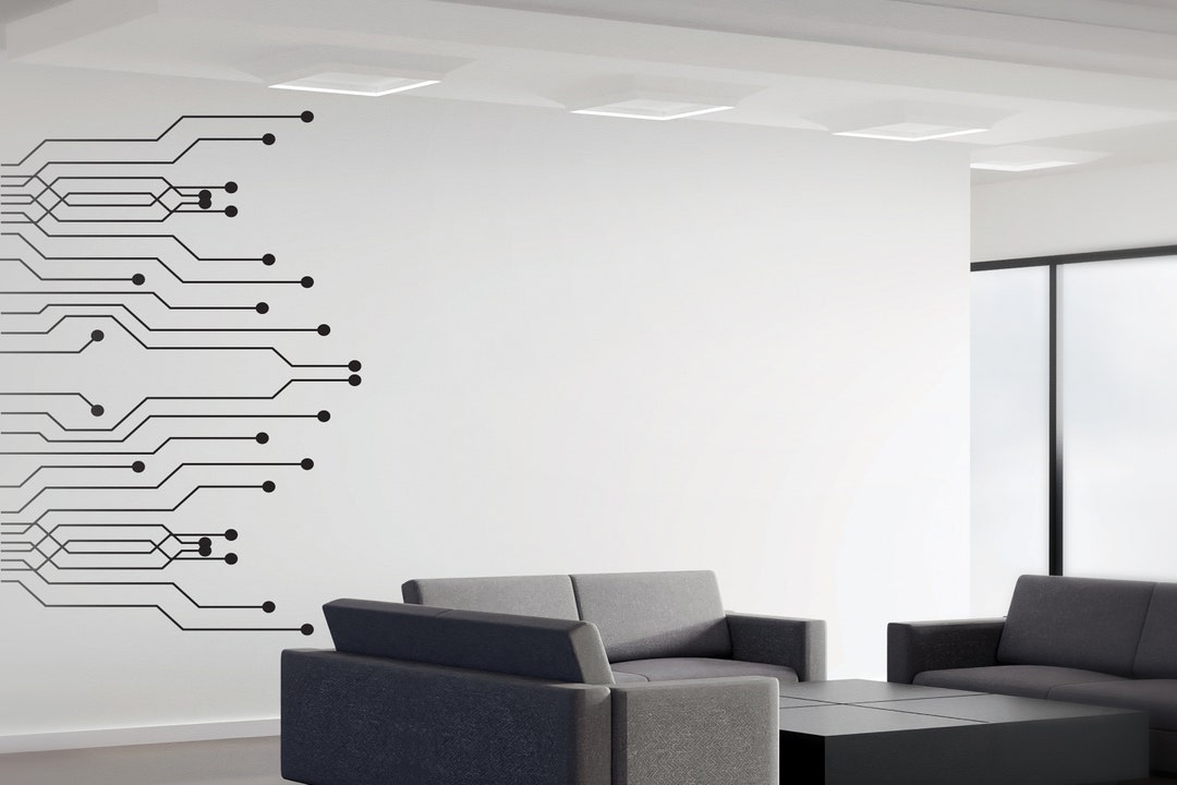 Circuit Decal Design Symbol Company Logo Decal Technology Decals Wall ...