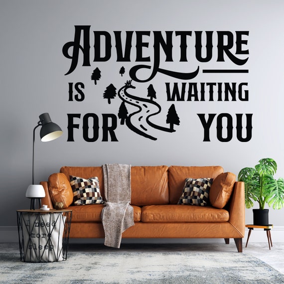 Adventure Wall Decal Camping Wall Decor Camping Decals - Etsy