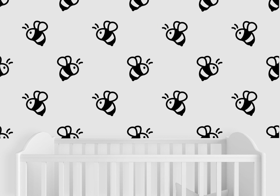 Bees Wall Decal Home Decor Bedroom Wall Sticker Bee Decor Bedroom Vinyl ...