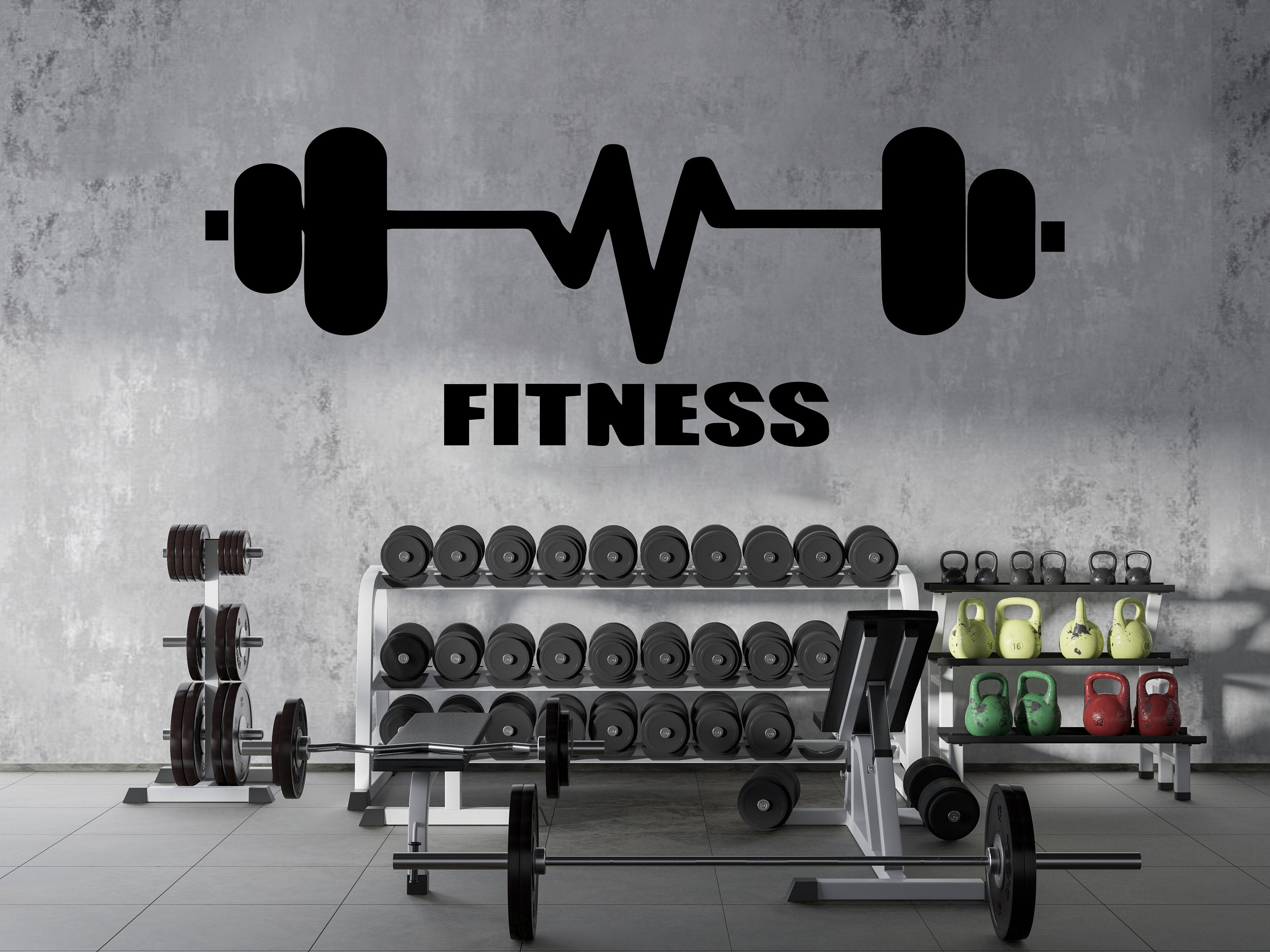 Gym Decal Gym Quotes Gym Workout Mode Wall Stickers Fitness - Etsy