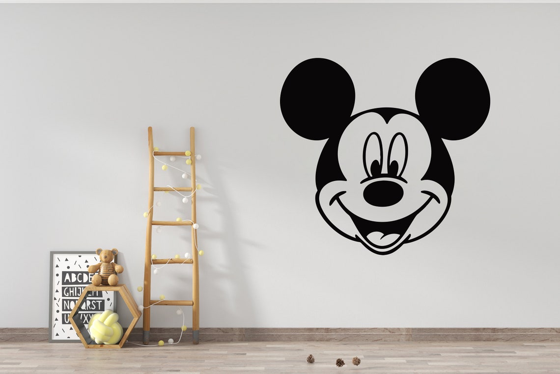 Mickey Wall Decal Kids Decal Mickey Mouse Decals Nursery Decal | Etsy