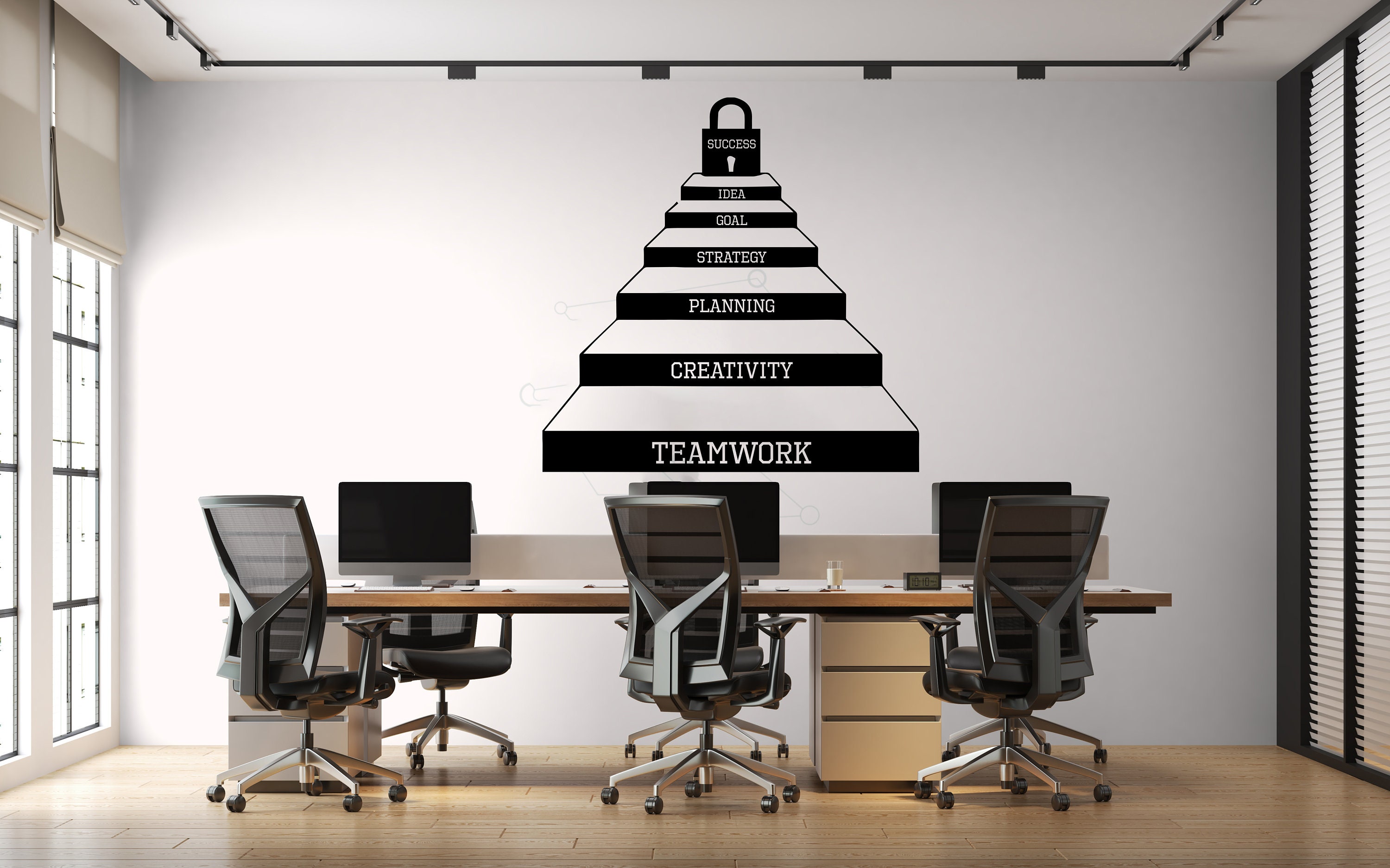 Office Wall Decal Office Space Wall Sticker Creative Motivational ...