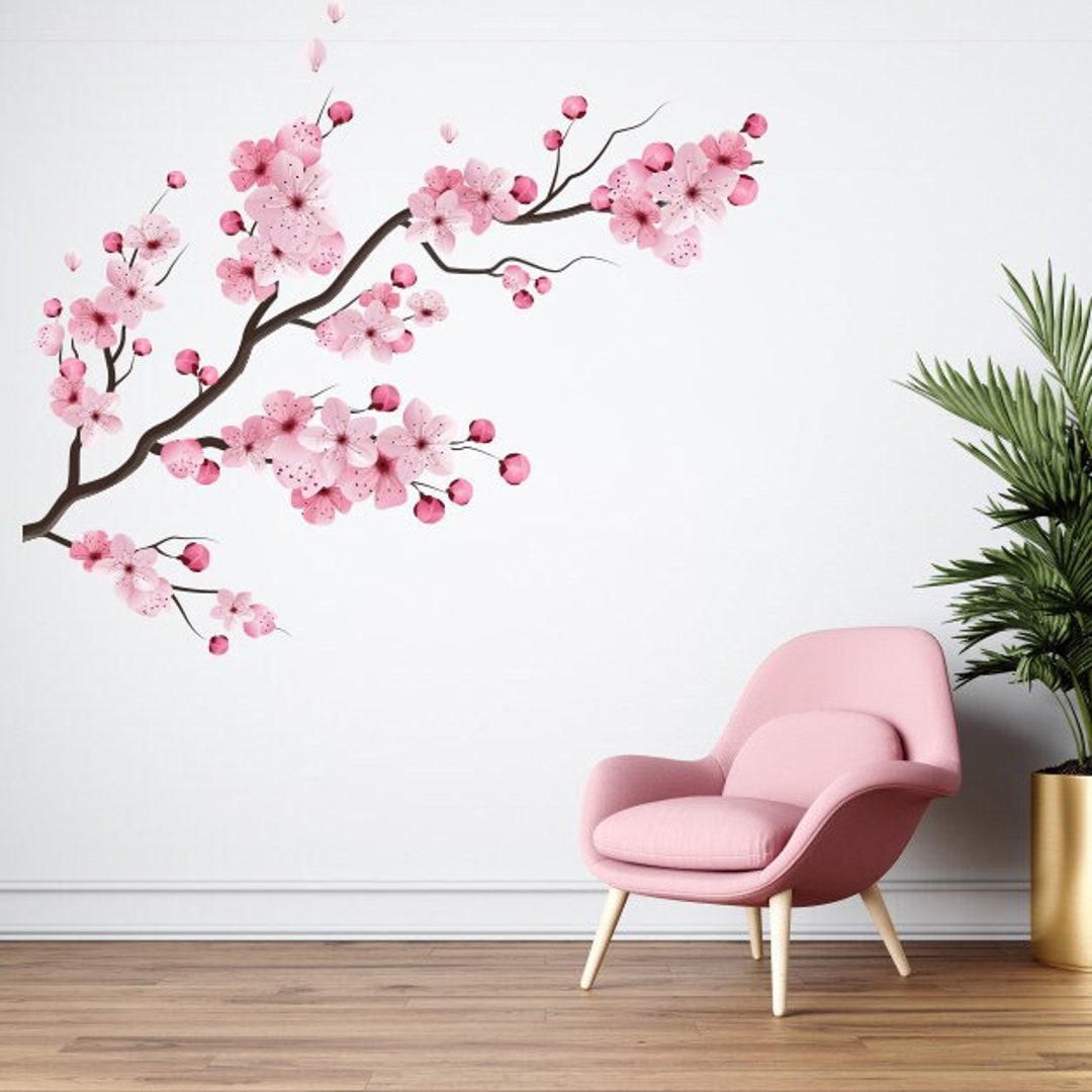 Cherry Blossom Wall Decal | Cherry Blossom Wall Art | Cherry Blossom ...