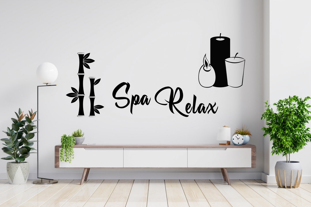 Spa Salon Massage Wall Decals Facials Skincare Quote Wall Sticker