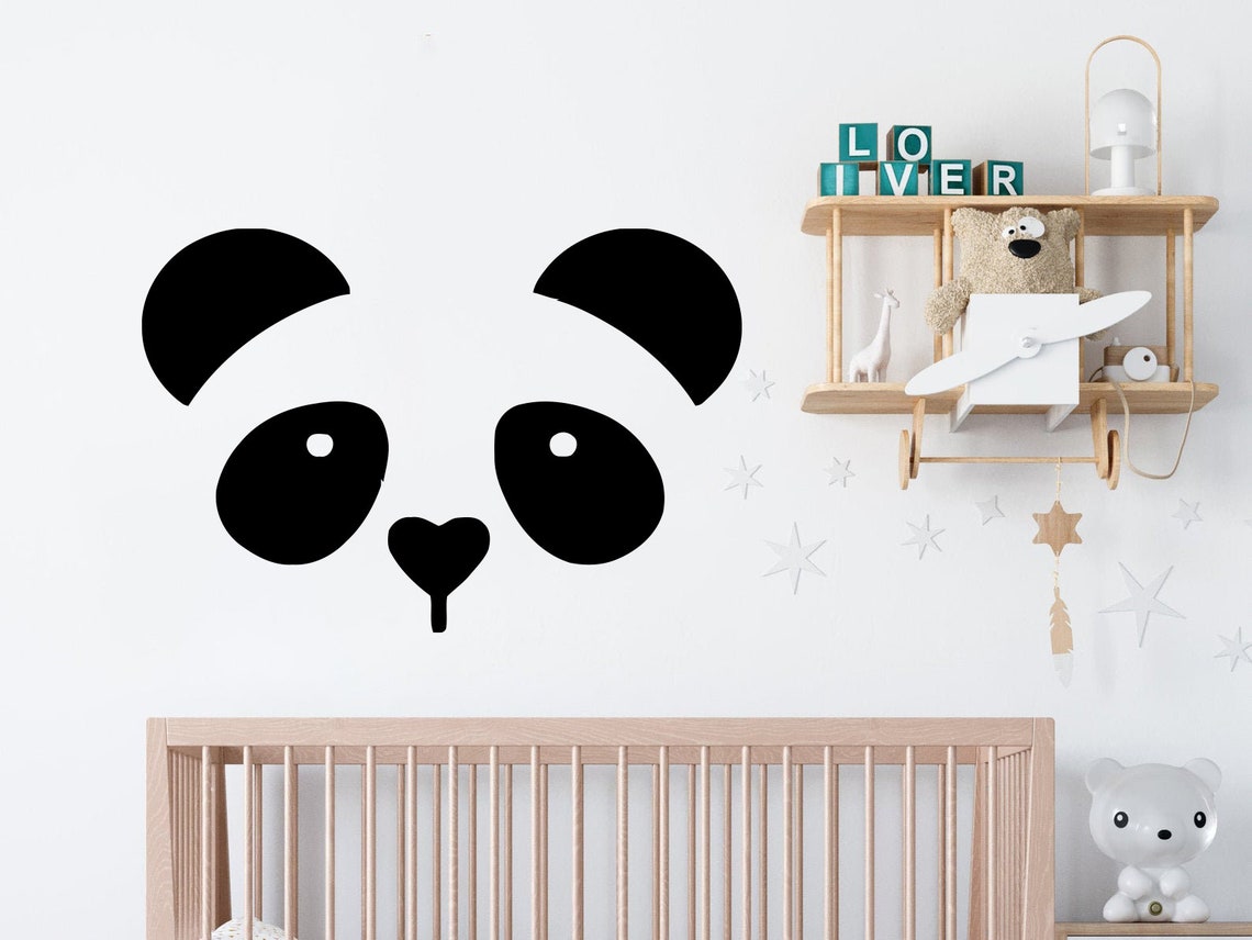 Panda Wall Decal Panda Bear Animals Bamboo Wall Decor Wall Decal Window ...