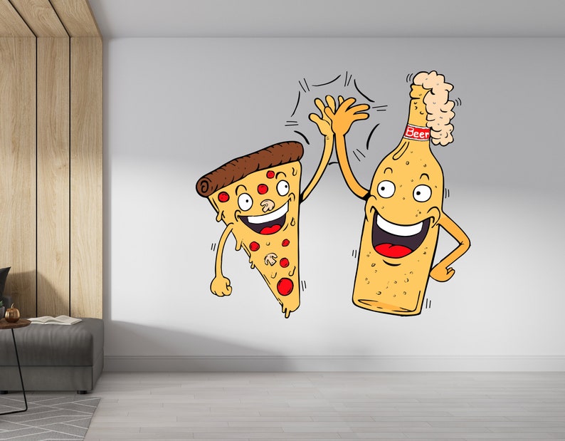Pizza Wall Decal / Pizzeria Wall Décor / Pizza Window Decal | Etsy