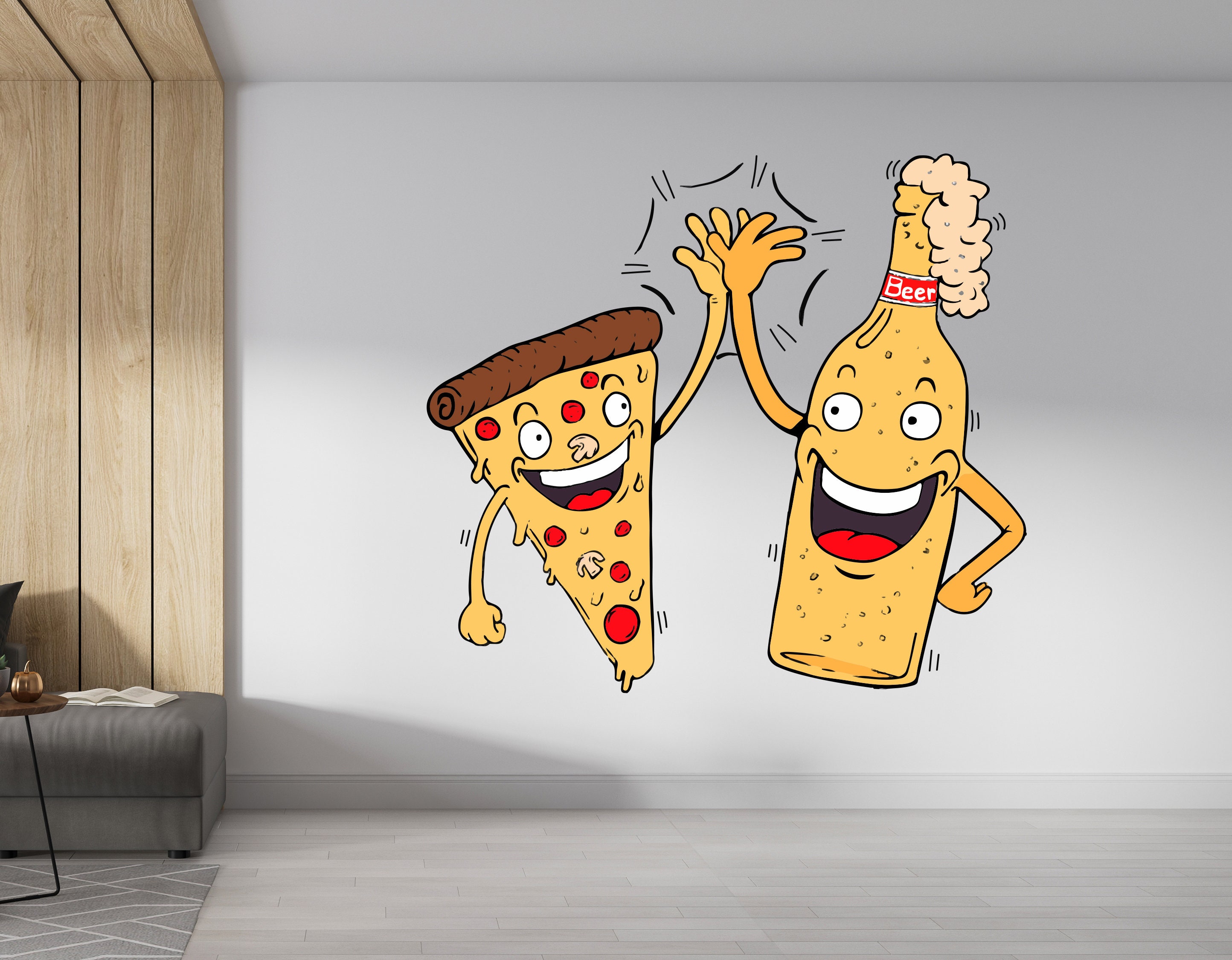 Pizza Wall Decal / Pizzeria Wall Décor / Pizza Window Decal - Etsy