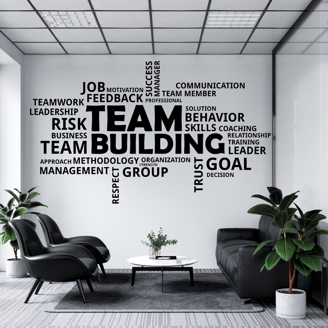 Office Teamwork Wall Decal | Office Space Wall Sticker | Creative ...