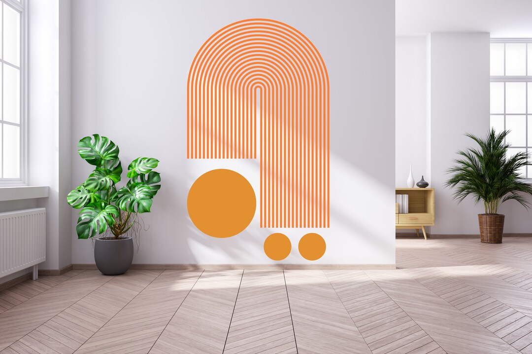 Calcomanías minimalistas modernas estética abstracta estilo - Etsy México