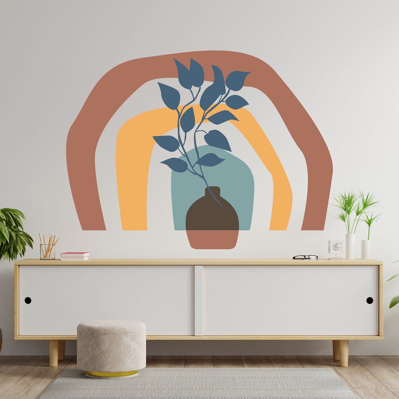 Boho Rainbow Wall Decal - Etsy