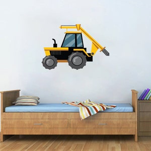 Colorful Truck Construction Decal | Kids Bedroom Wall Stickers ...
