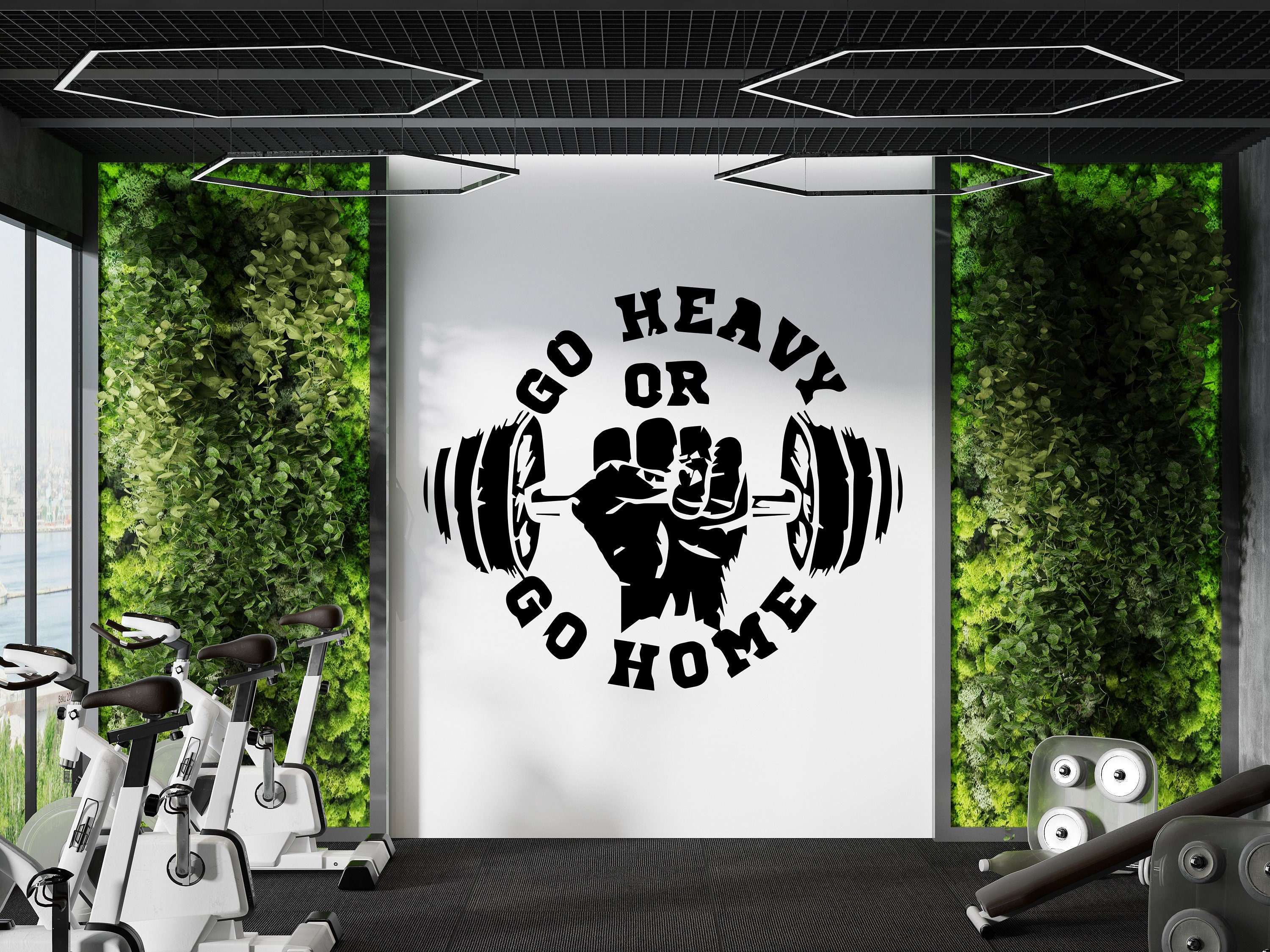 Fitness Decal Gym Training Wall Decal Fitness Decor Workout - Etsy