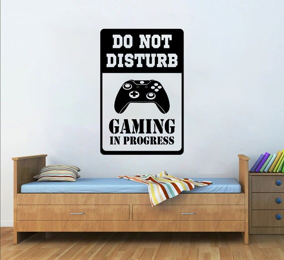 Gamer Wall Decal Video Games Wall Sticker Playstation | Etsy
