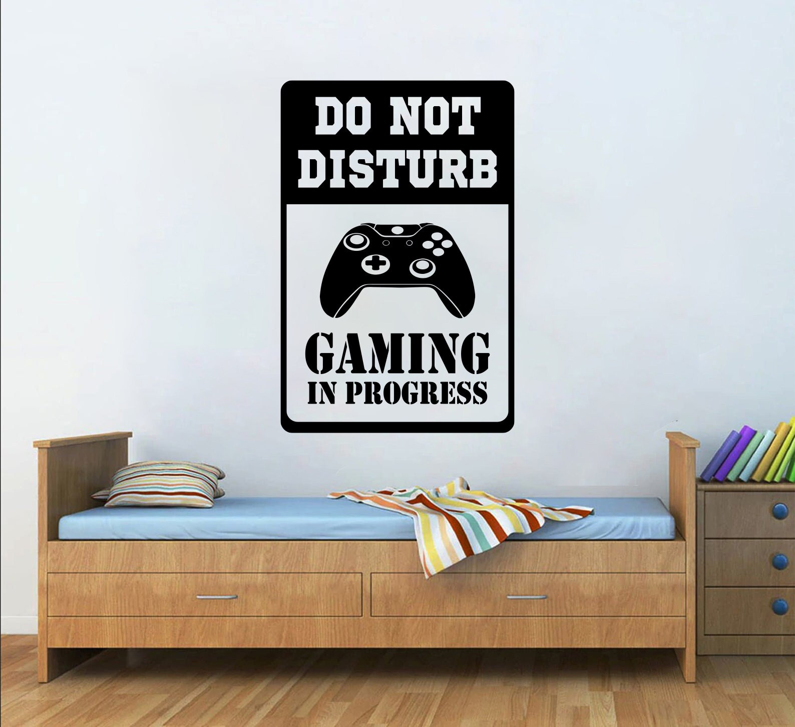Gamer Wall Decal Video Games Wall Sticker Playstation Controller Wall ...