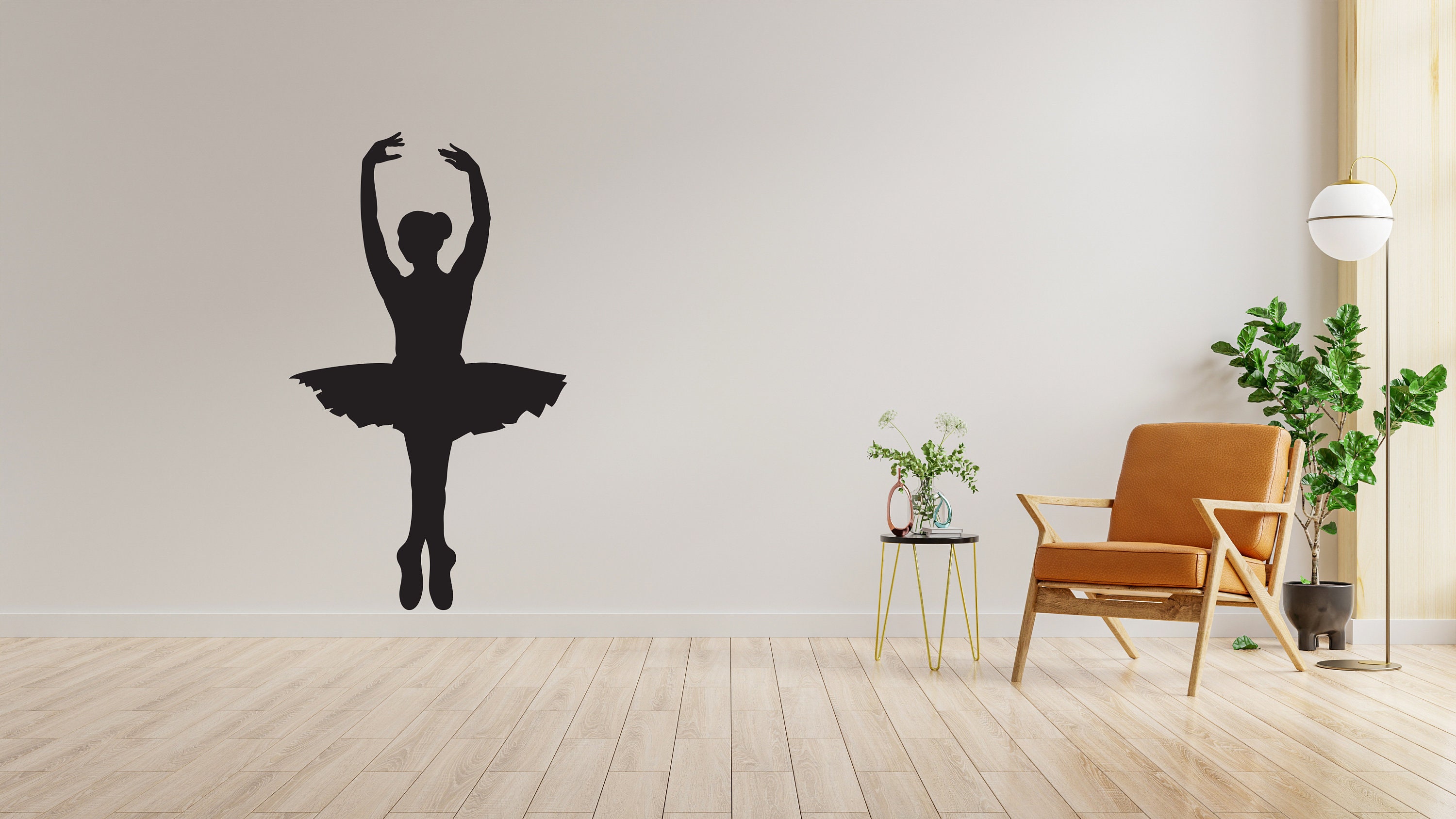 Ballerina Silhouette Decal Ballerina Ballet Decal Dance Wall Art Ballet ...