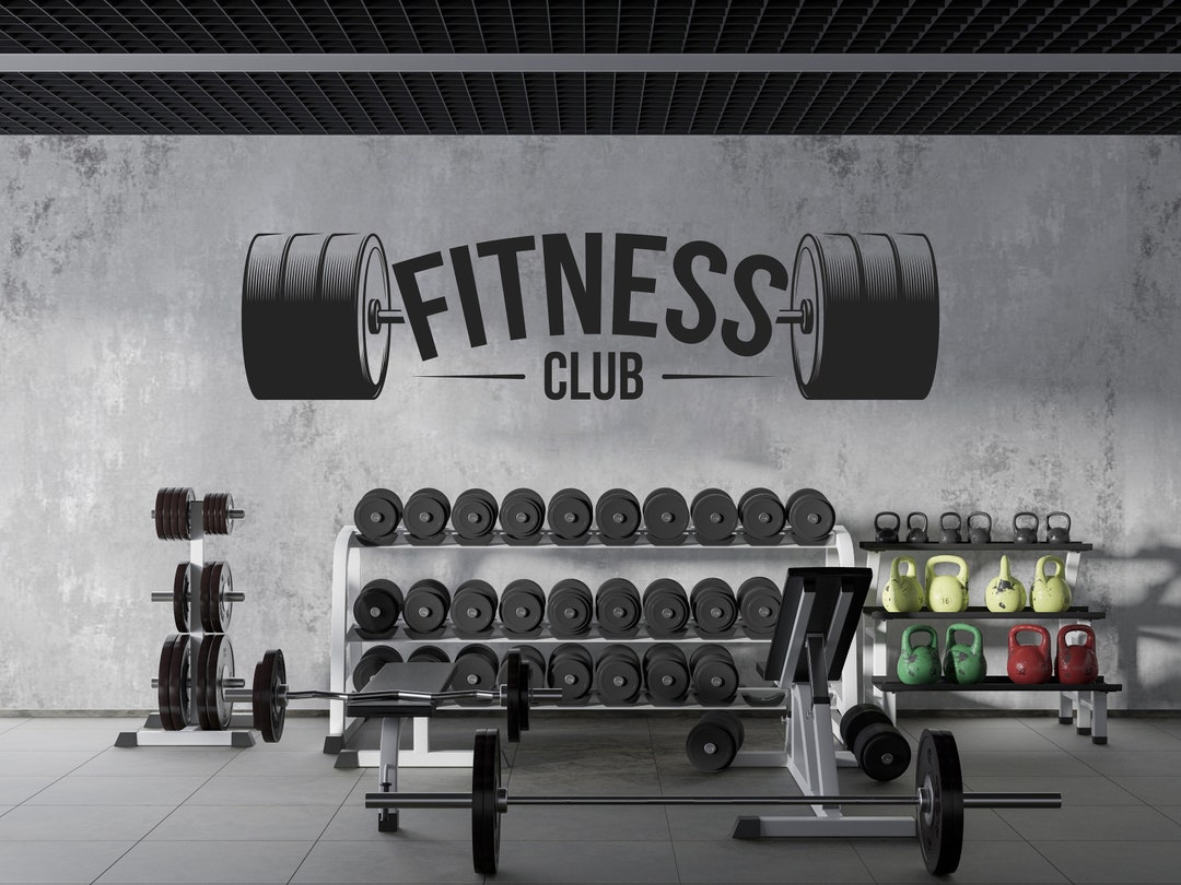 Fitness Crossfit Wall Decal Workout Wall Decal Sports Wall Decal Gym ...