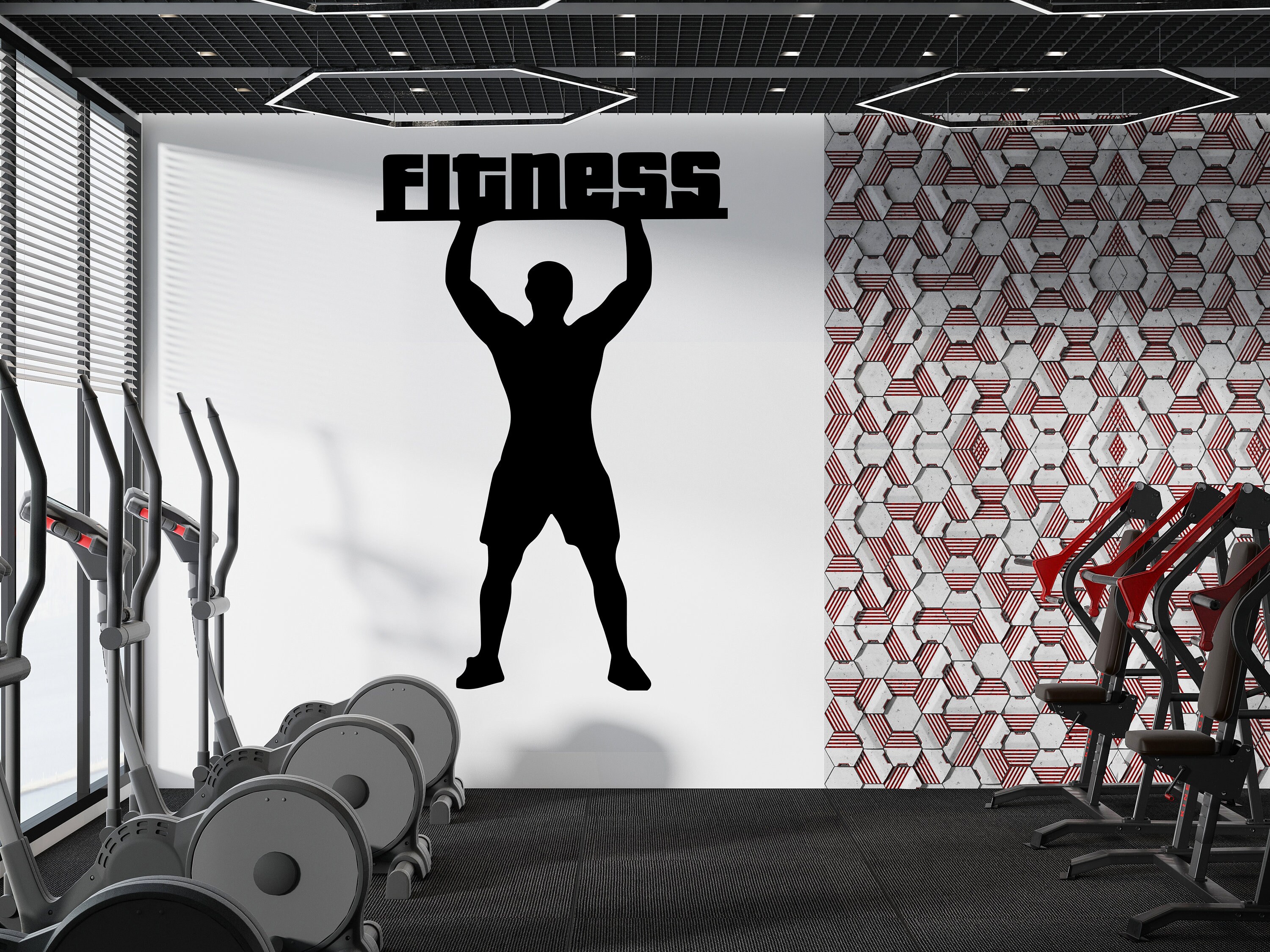 Fitness Decor Art Gym Quotes Decals Gym Wall Stickers Fitness Sports ...