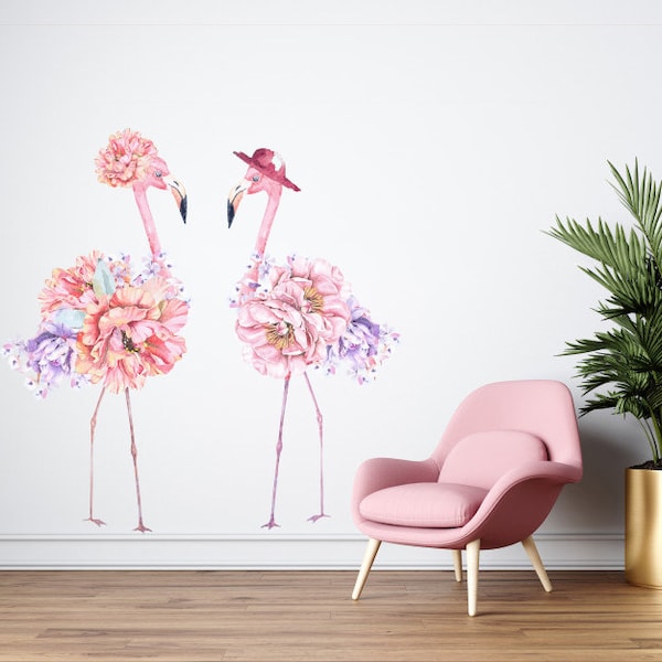 Flamingo Wall Decals - Etsy