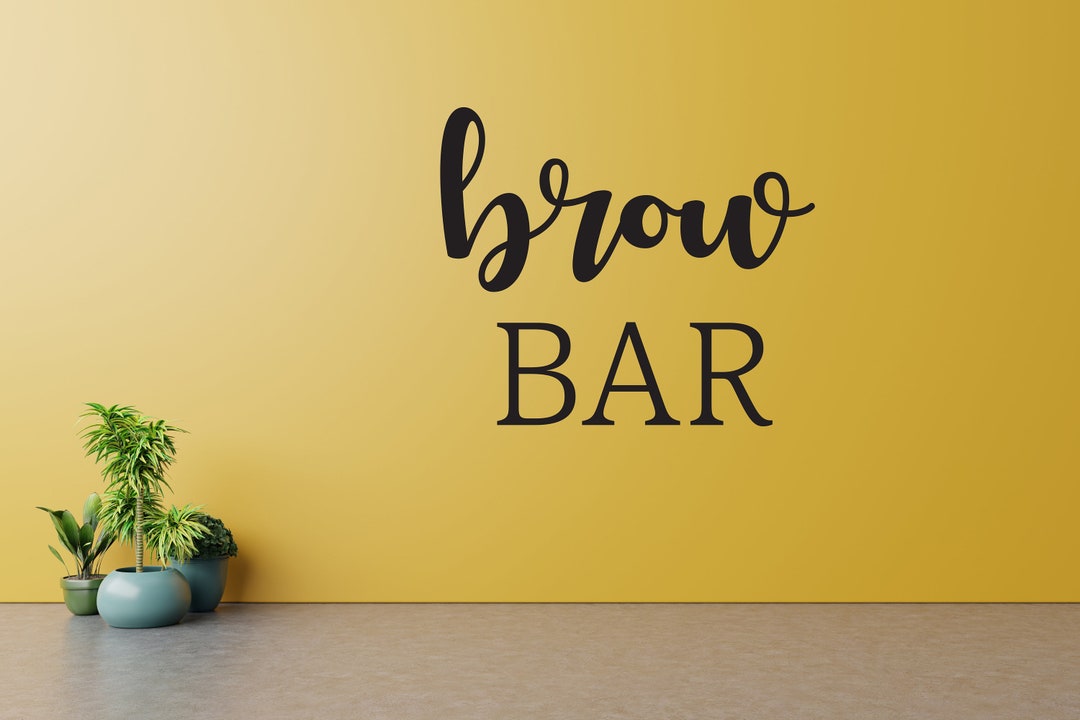 Brow Wall Decal Brows Wall Sticker Eyelashes Extension Decals Wall ...