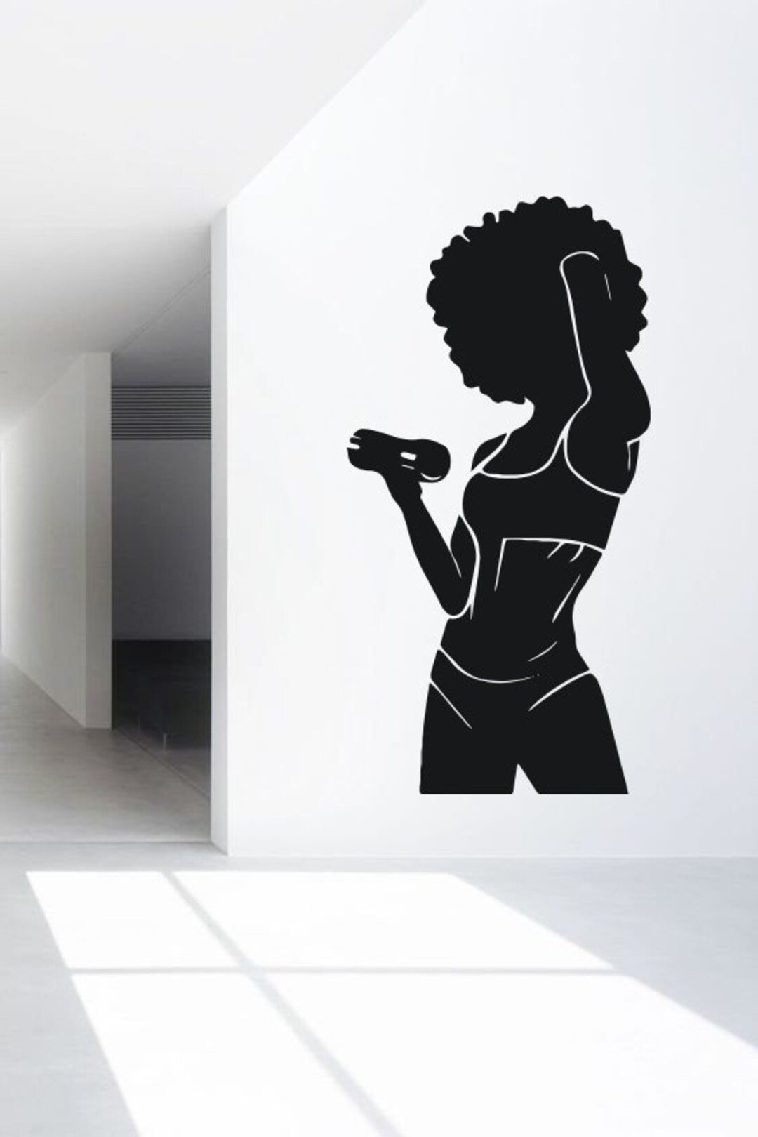 Fitness Crossfit Wall Decal Workout Wall Decal Sports Wall Decal Gym ...