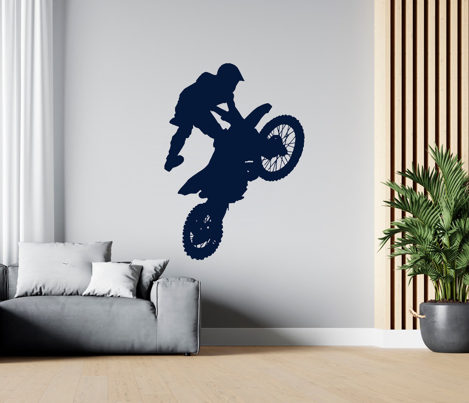 Motocross Wall Decal Motorcycle Wall Sticker Dirt Bike Wall - Etsy