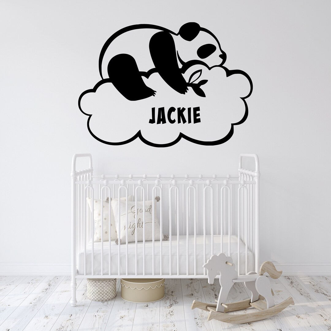 Panda Wall Decal Panda Bear Animals Bamboo Wall Decor Wall Decal Window ...